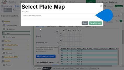 Signals Notebook Create A Plate From A Saved Plate Map In Signals Revvity Signals