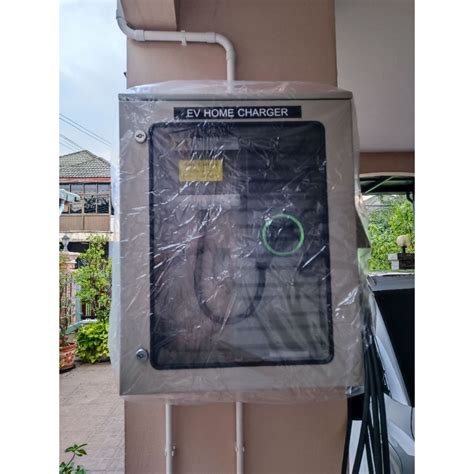 ผาคลม EV Charging Box พลาสตกใส กนฝน กนฝน กนแมลง มยางยดรอบผนกนปลว EV charger EV Wall