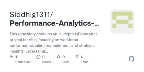 Github Siddhig1311performance Analytics Dashboard This Repository Contains An In Depth Hr