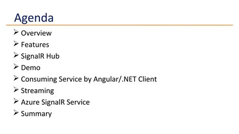 Getting Started With ASPNET Core SignalR PPT