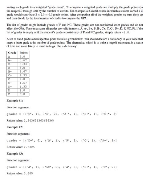 Solved Write A Function Gpa Calculator That Takes One Chegg