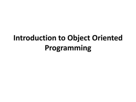 Compare Between Pop And Oop Ppt