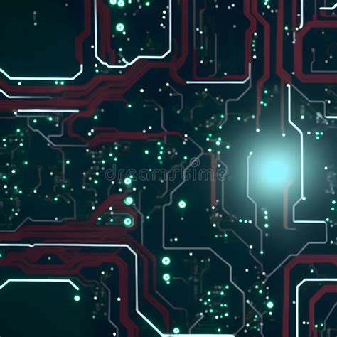 Image Of A Detailed Close Up Of A Circuit Board With Intricate Electronic Components And Chips