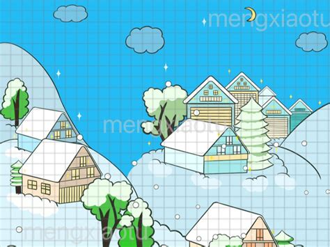 雪景 白川乡rabbit萌小兔 站酷zcool