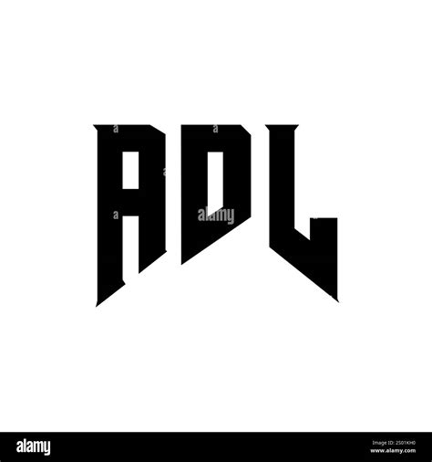 Adl Letter Logo Design For Technology Company Adl Logo Design Black And White Color Combination