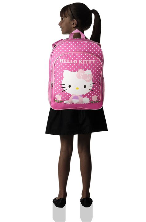 Jp： ハローキティ Hello Kitty チューリップとドット柄 バックパック ピンク 【並行輸入品】 服