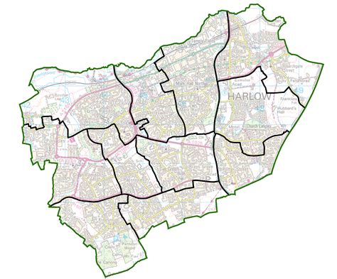 New Political Map For Harlow Council Lgbce