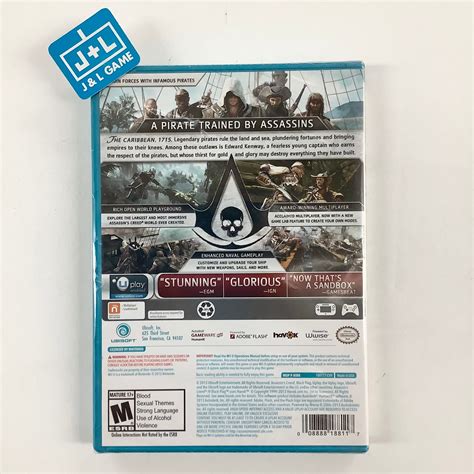 Assassins Creed Iv Black Flag Nintendo Wii U Jandl Game