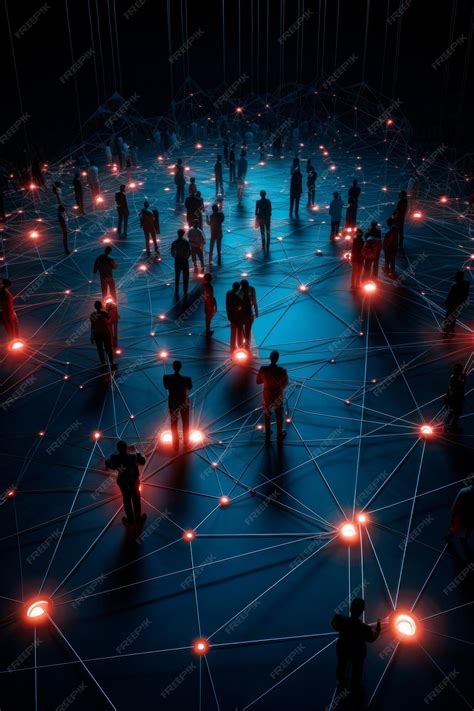 Premium Ai Image Visuals Of Interconnected Networks Ai Generative