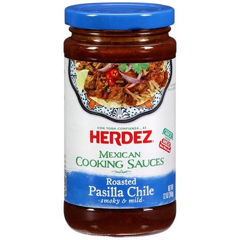 Herdez Roasted Pasilla Chile Mexican Cooking Sauce 12 Oz Instacart