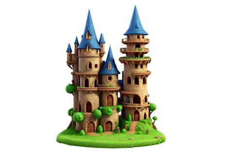 Ai Généré Dessin Animé Accueil Mage La Tour Château Scetch 39887065 Png