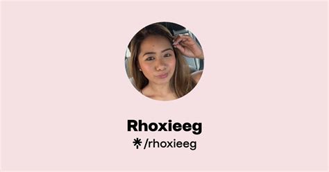 Rhoxieeg Instagram Tiktok Linktree