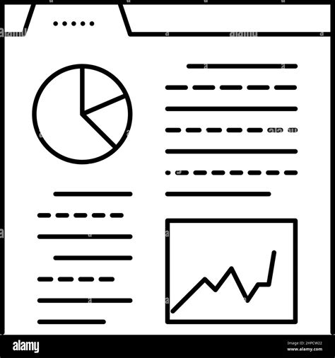 Analytics Report Line Icon Vector Illustration Stock Vector Image And Art