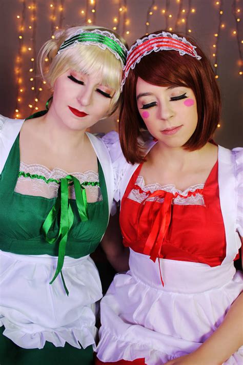 Uraraka And Toga Holiday Kiss By Allenchaicosplay On Deviantart