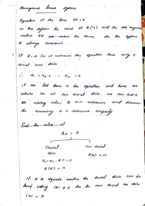 Solution Apj Abdul Kalam Technological University Homogenous Linear