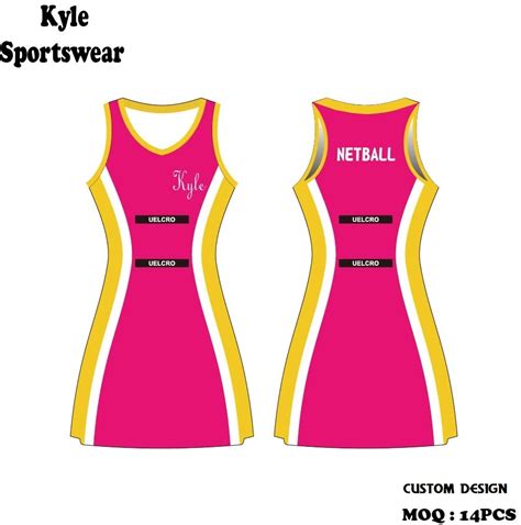 Sublimation Custom Design Netball Dresses Sports Wear Uniform Netball