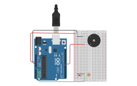 Circuit Design Light Theremin Tinkercad