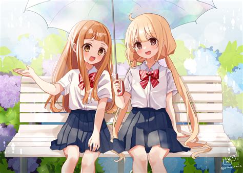 Futaba Anzu And Ichihara Nina Idolmaster And 1 More Drawn By Rinocnc