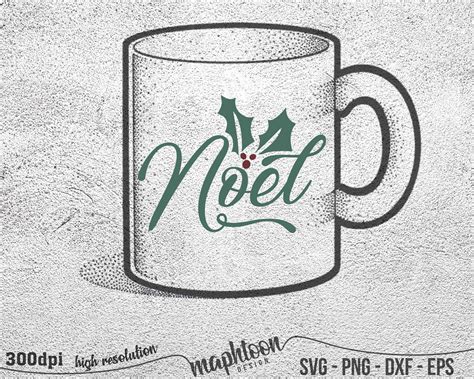 Noel Svg Noel Leaf Svg Noel Leaves Christmas Svg Christmas Etsy