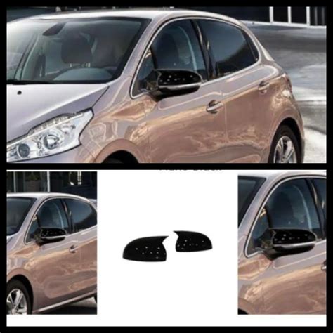 Cubiertas De Plástico Abs Para Espejo Retrovisor De Coche Accesorios Para Peugeot 208 2