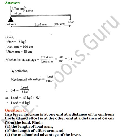 Selina Concise Physics Class 6 Icse Solutions Chapter 4 Simple Machines Ncert Books