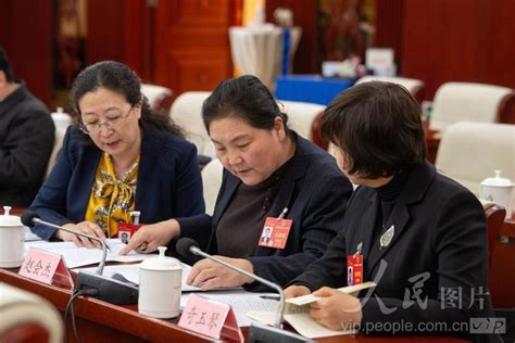 十四届全国人大二次会议内蒙古代表团举行全体会议 人民图片网