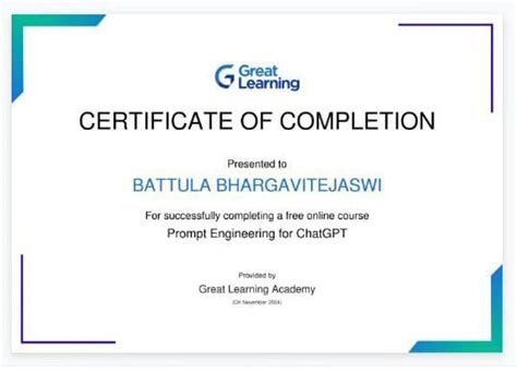 Battula Bhargavi Tejaswi On Linkedin Promptengineering Greatlearning Ai Machinelearning