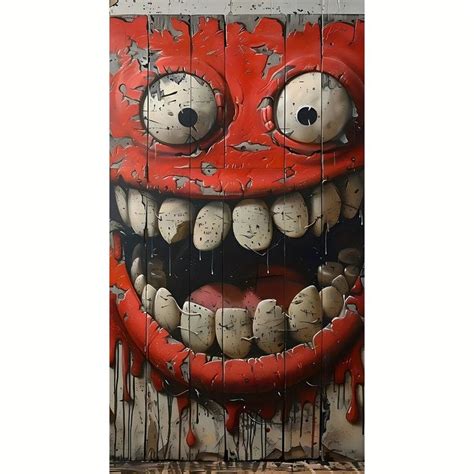 Temu｜재미있는 만화 몬스터 풀 드릴 라운드 모자이크 아크릴 다이아몬드 페인팅 키트 벽 장식용 캔버스 40x70cm Nel 2024 Arte Creativo