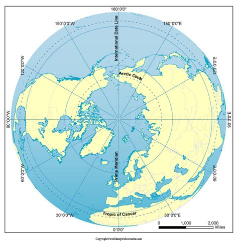 World Map With North Pole Pdf World Map With Countries