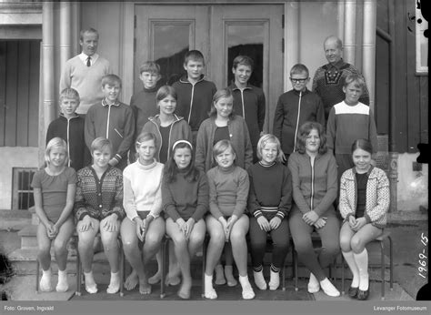 Skolebilde Fra Folkeskole Røra Skole Levanger Fotomuseum