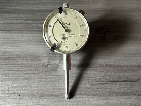 Vintage Teclock Dial Indicator Continuous Gauge Japan Lug Back Agd