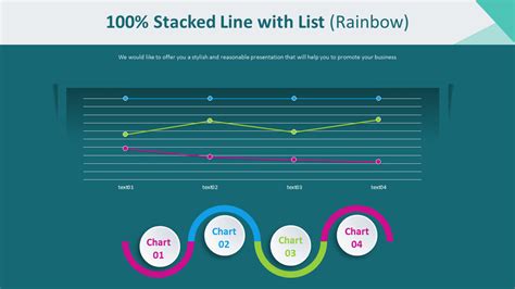 Stacked Line With List Rainbow