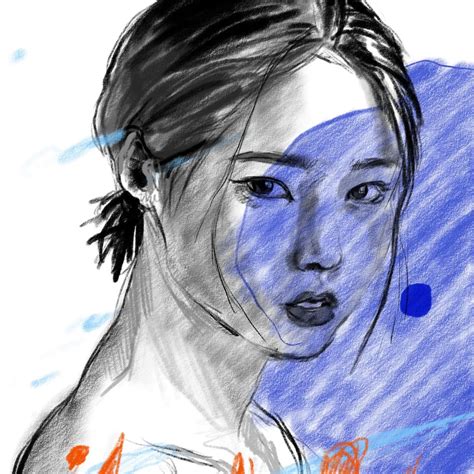 인물고양이아이패드 드로잉 크로키 장효주 숨고 숨은고수