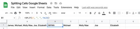 How To Split Cells In Google Sheets Classical Finance