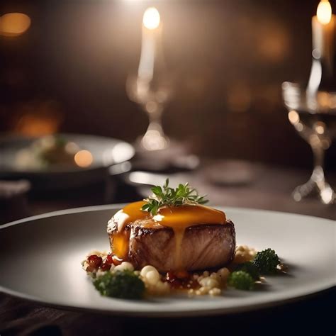 Premium Photo Michelin Star Meal Close Up