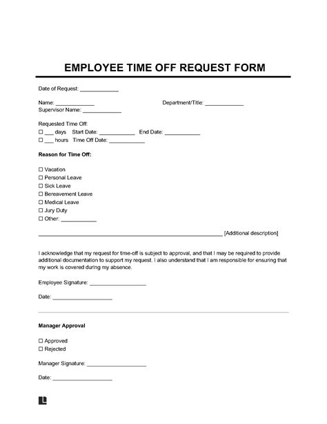 Free Employee Forms Pdf And Word Download