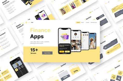 Finance Apps Mobile App Powerpoint Templates Incl Wallet And App Envato