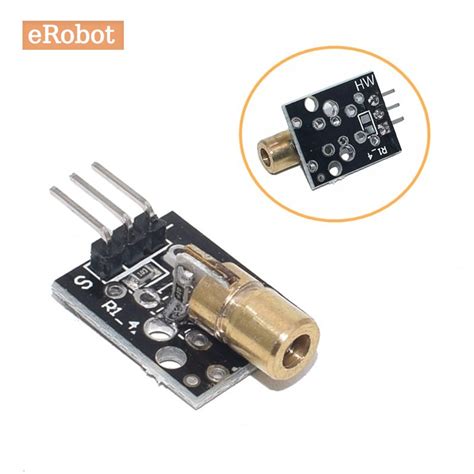 650nm Laser Sensor Module Ky 008 6mm 5v 5mw Red Laser Dot Diode Copper