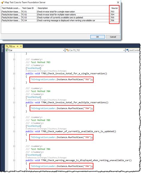 Associating Testarchitect And Team Foundation Server Test Cases In