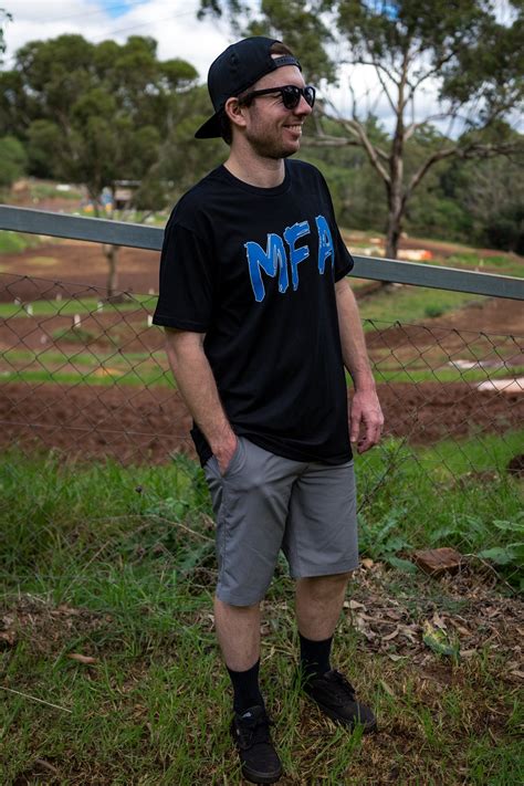 Blue Mfa Tee Moto Fam Apparel