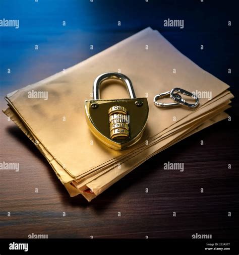 Illustration Representing Privacy And Confidentiality Featuring Symbols Like A Padlock Shield