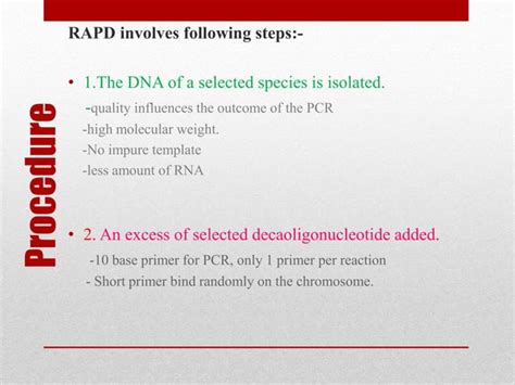 Random Amplified Polymorphic Dna Rapd Ppt