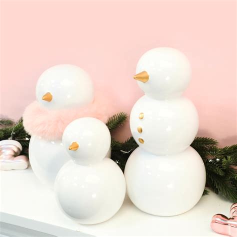 Fonder Mols Snowman Figurines Christmas Decorations Indoor Snowman