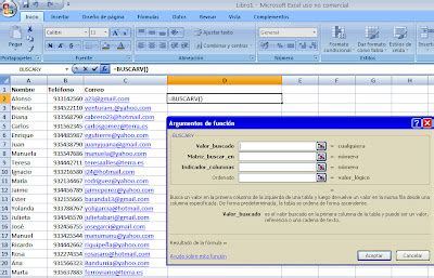 Martaexcel Función BuSCARV y BUSCARH