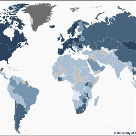 Showing Global Map Of Palliative Care Development Source Clark Et Al
