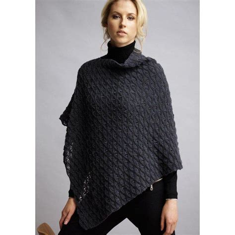 Asymmetric Poncho Knitting Pattern By Jo Sharp Knitted Poncho Poncho