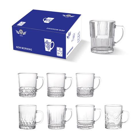 Clear Glass Coffee Mugs For Customized Glass Drinkware Jh Glassware Jh