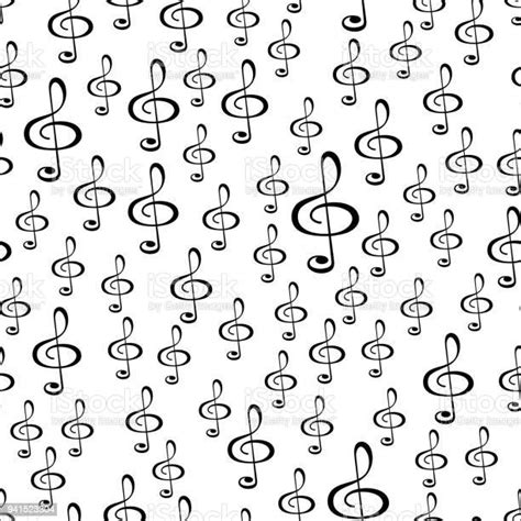 Treble Clef Seamless Pattern Stock Illustration Download Image Now