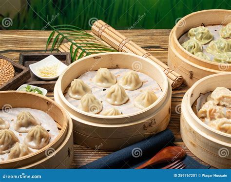 Assorted Steamed Sumplings Shrimp Dumplings Xiao Long Tang Bao Beef