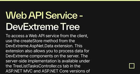 Web Api Service Devextreme Tree List Codesandbox